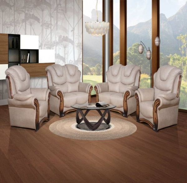 4Pc Windsor Lounge Suite - Beige – STOP Discount Furnishers